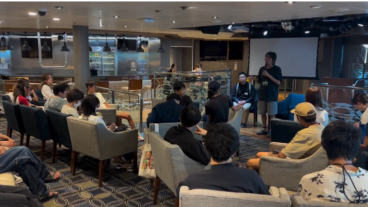 Exploring the Media with Tatsuya Mori | PEACE BOAT Around the world Cruise